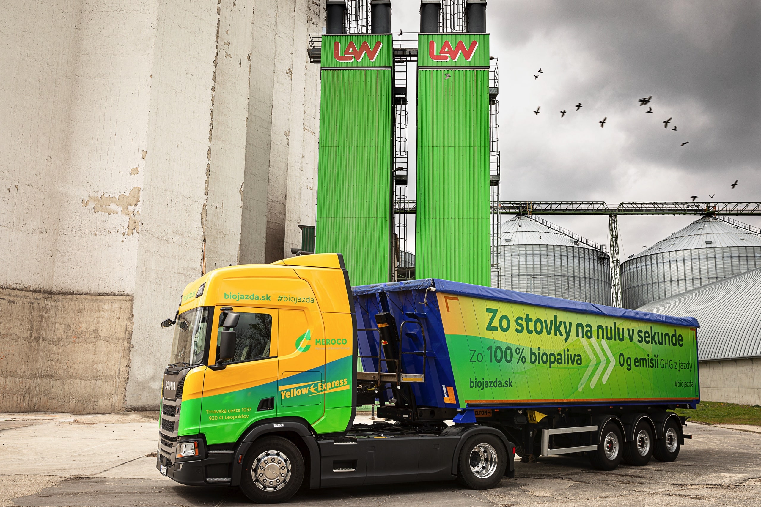 Biojazda.sk - B100 - Riešenie pre nákladnú cestnú dopravu